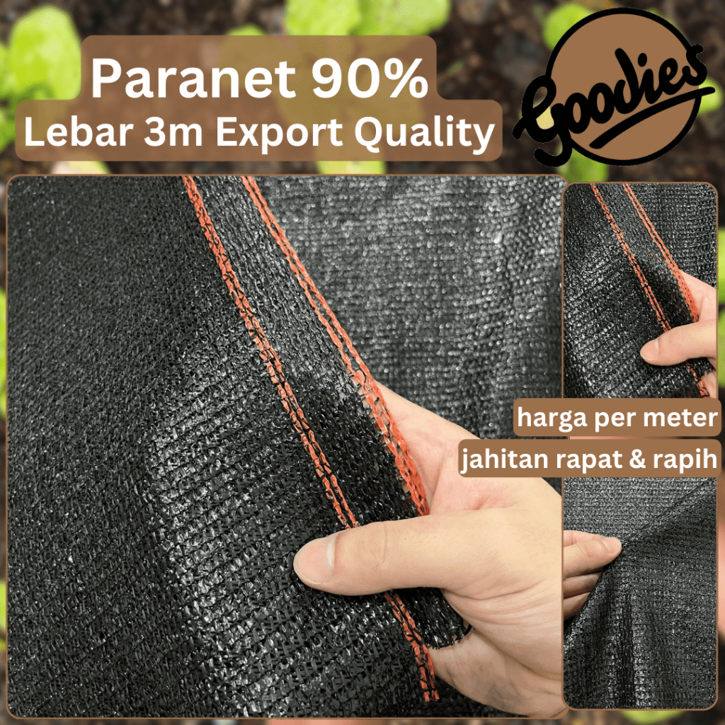 Jual Jaring Paranet 90% Lebar 3 meter untuk Peneduh / Tirai Outdoor ...