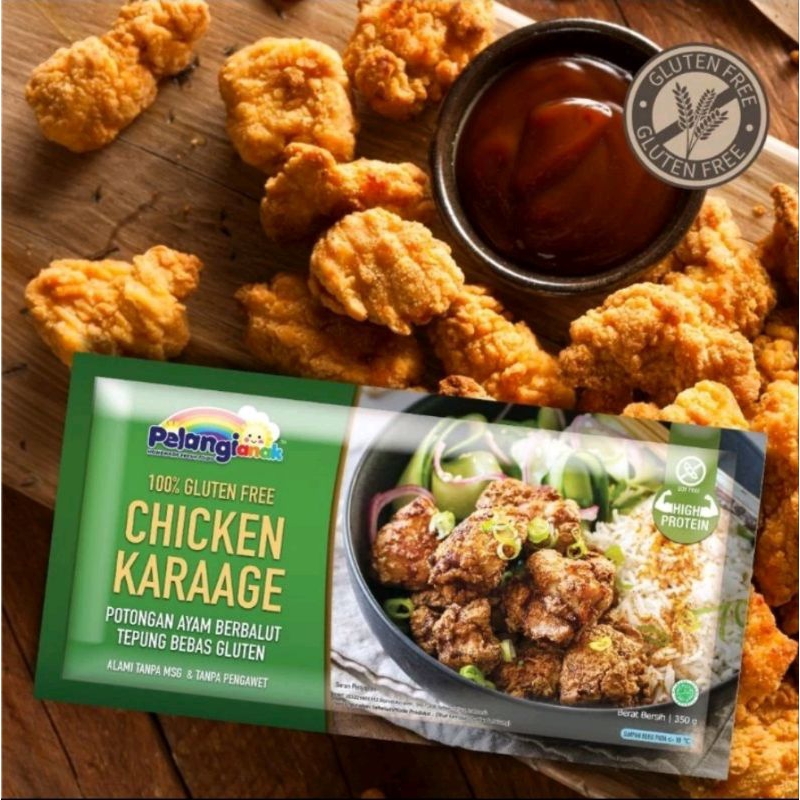 Jual Frozen food Pelangi Chicken Karage Premium Halal No Msg | Shopee ...