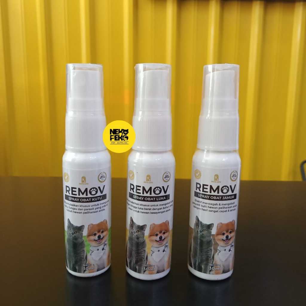Jual REMOV Spray Obat Jamur, Kutu Dan Luka Untuk Anabul 30 ML | Shopee ...