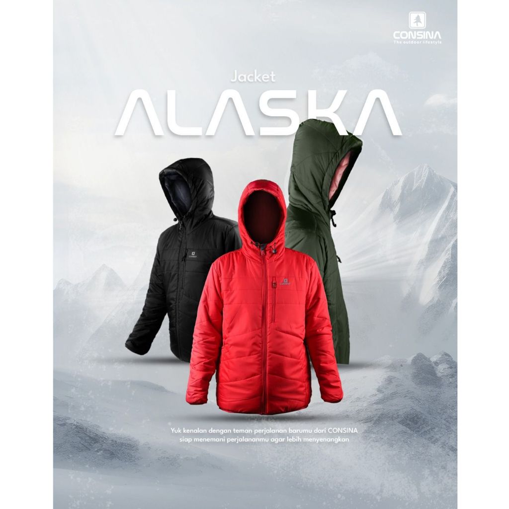 Jual JAKET CONSINA ALASKA - PUFFER JACKET - JAKET DACRON - JAKET GUNUNG ...