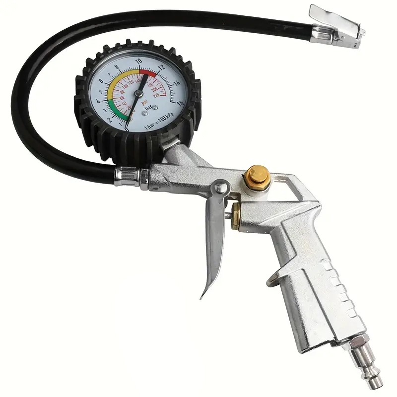 Jual Typre Pressure Gauge Aluminum Tire Inflating Gun with Pressure ...