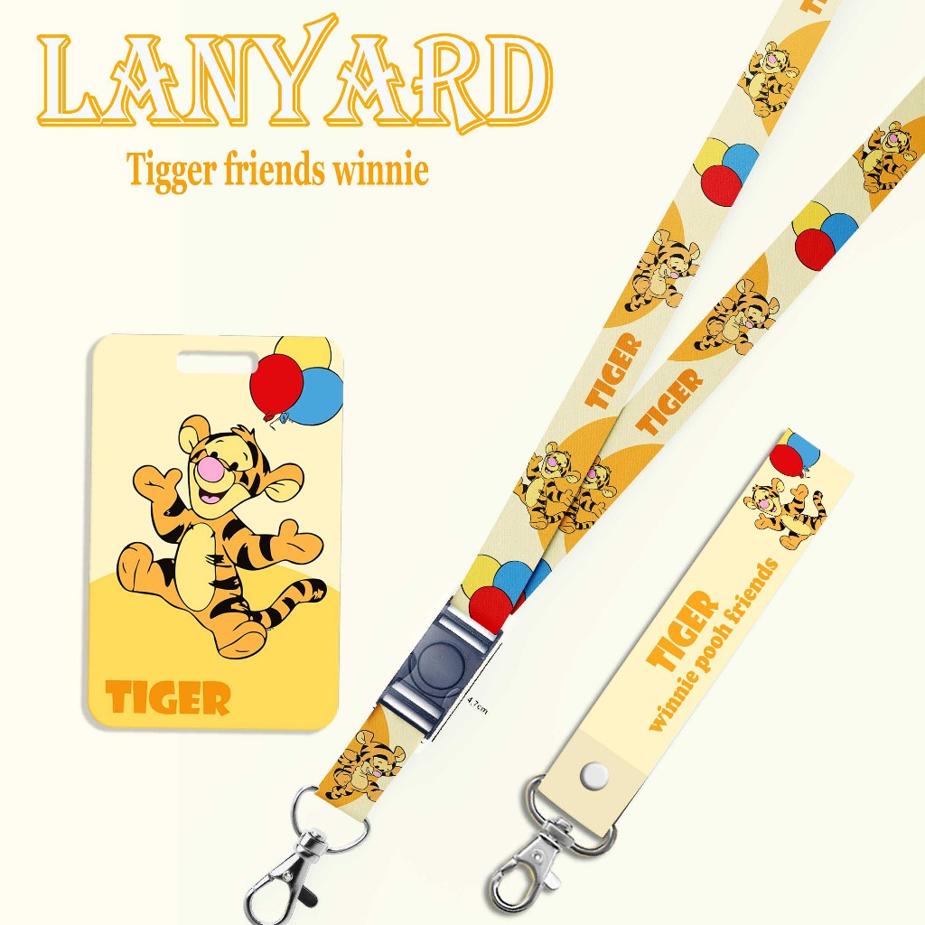 Jual STRAP LANYARD CARD HOLDER Tigger Winnie Pooh Gantungan Kunci ...