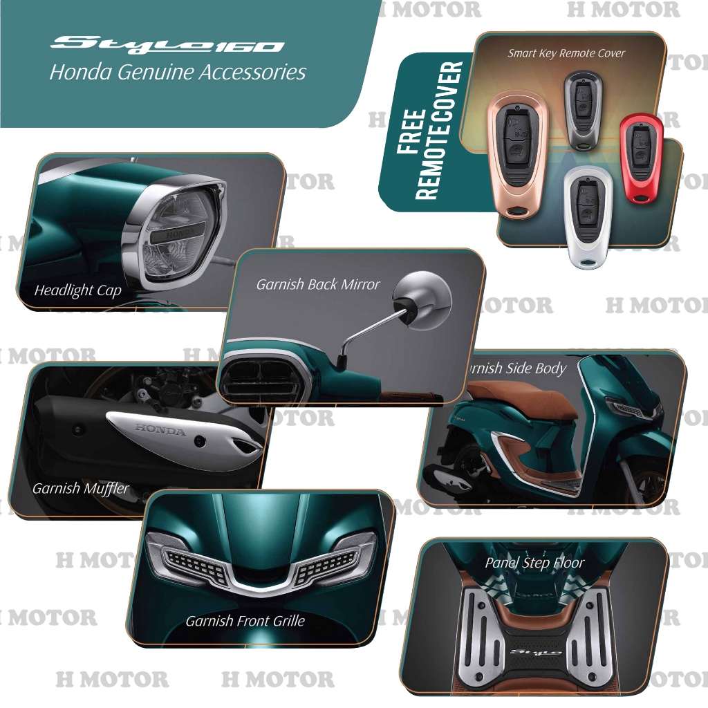 Jual [FREE COVER CASING REMOTE] Stylo 160 - Honda ORI Paket Full Set ...