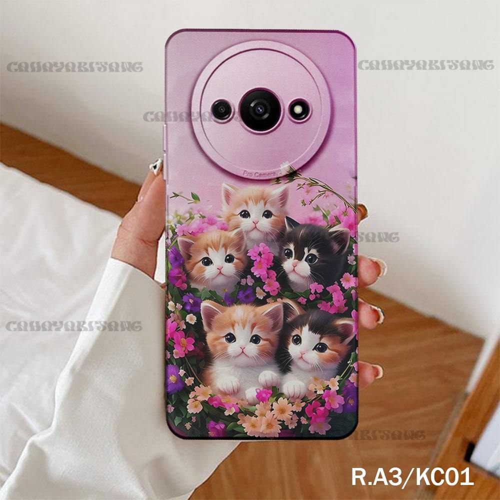 Jual CAHAYABINTANG - CASING HP UNTUK REDMI A3 GAMBAR KUCING SOFTCASE ...