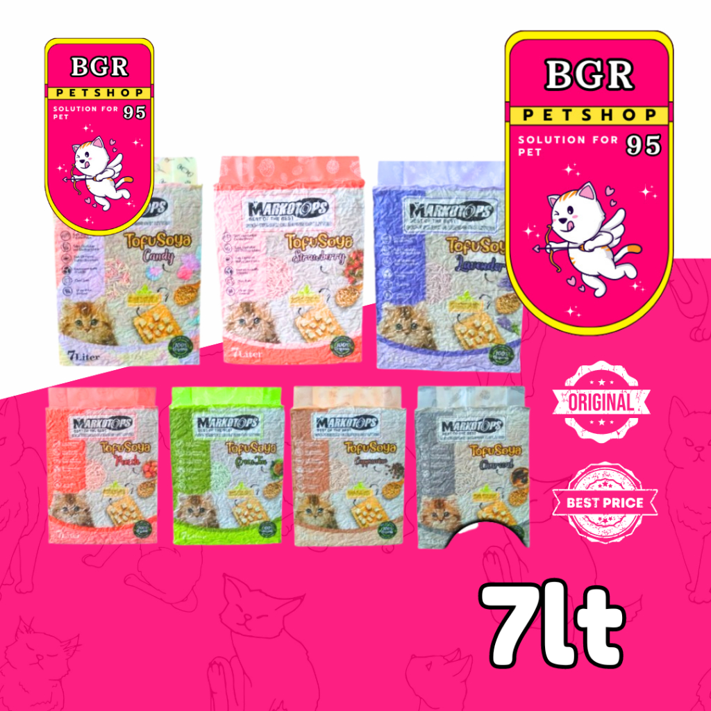 Jual Markotops Tofu Soya 7 Liter Pasir Kucing Gumpal Wangi Markotop ...