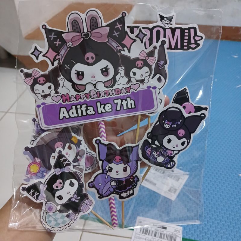 Jual Topper Kuromi custom nama | Shopee Indonesia