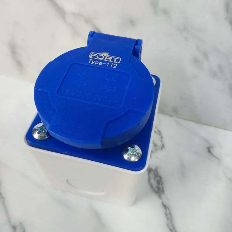 Jual Panel Socket 2P 16A CEE112 FORT STOP KONTAK OB/OUTBOW | Shopee Indonesia