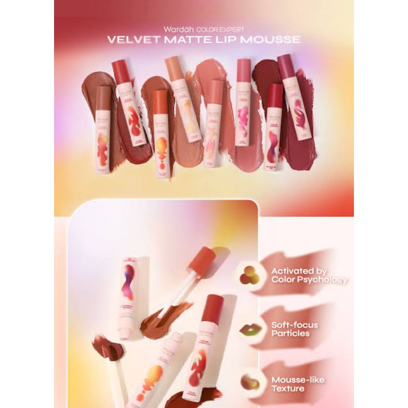 Jual Wardah Colorfit Color Therapy Velvet Matte Lip Mousse | Shopee ...