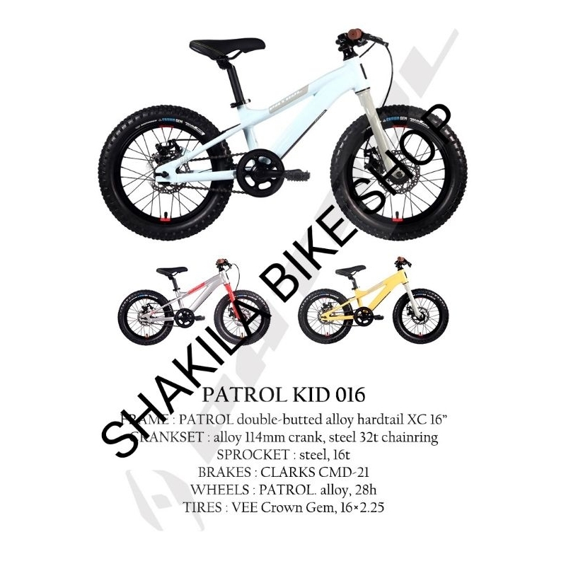 Jual Sepeda PATROL 016 ALLOY 16 Inch 2022 New | Shopee Indonesia