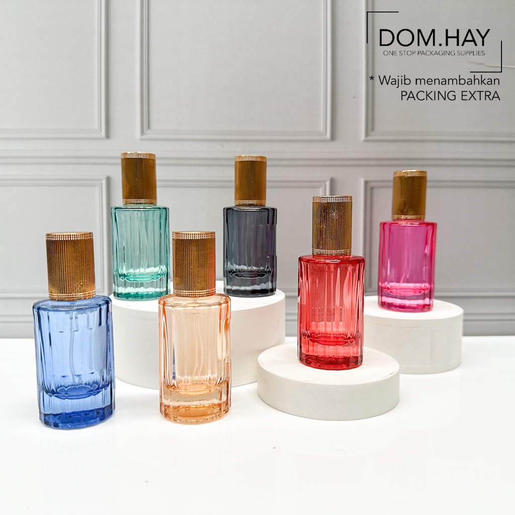 Jual 30ml Botol Parfum Kaca GRC Tutup Gold Spray Parfume Kosong Isi ...