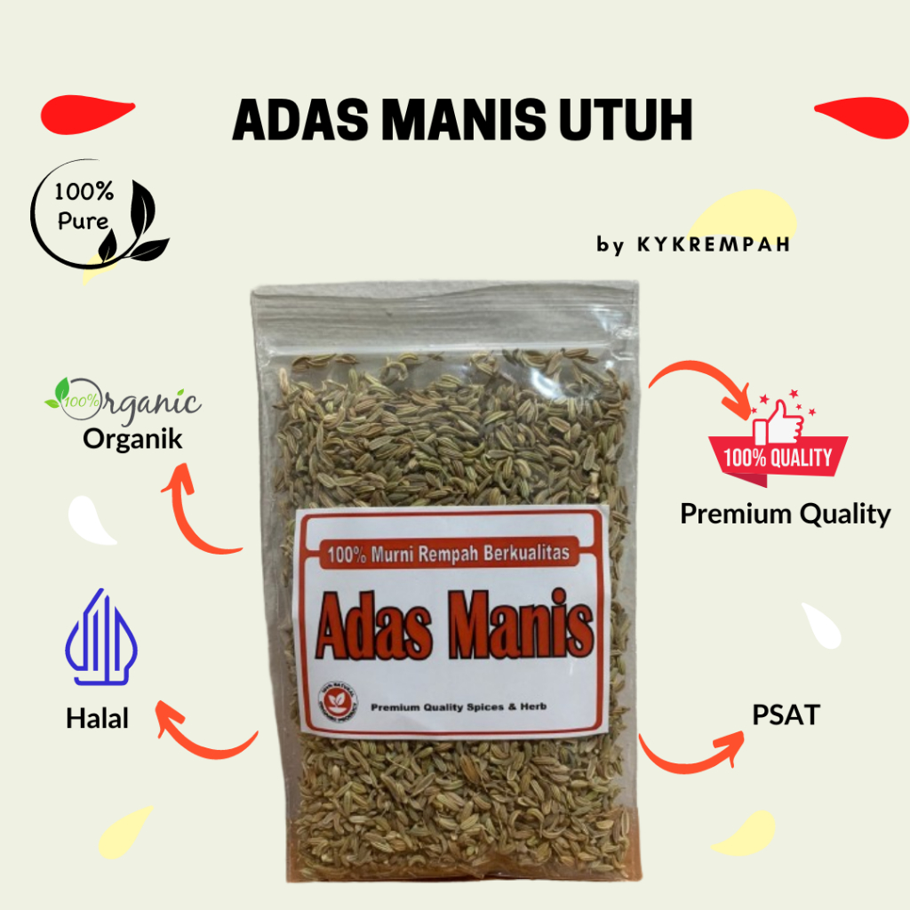 Jual Adas Manis | Biji Adas | Adas Biji Murni & Asli | Shopee Indonesia