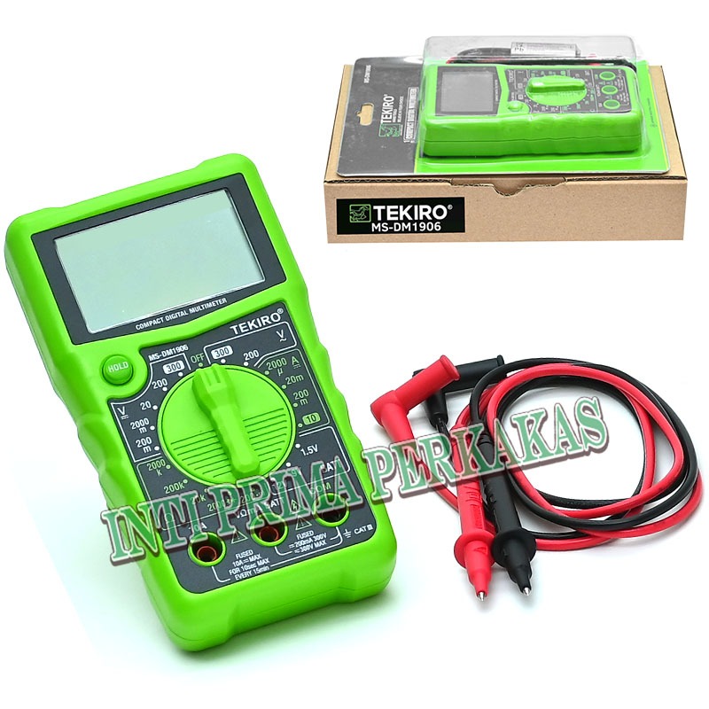 Jual DIGITAL MULTIMETER COMPACT TEKIRO / AVO METER TEKIRO MS-DM1906 ...