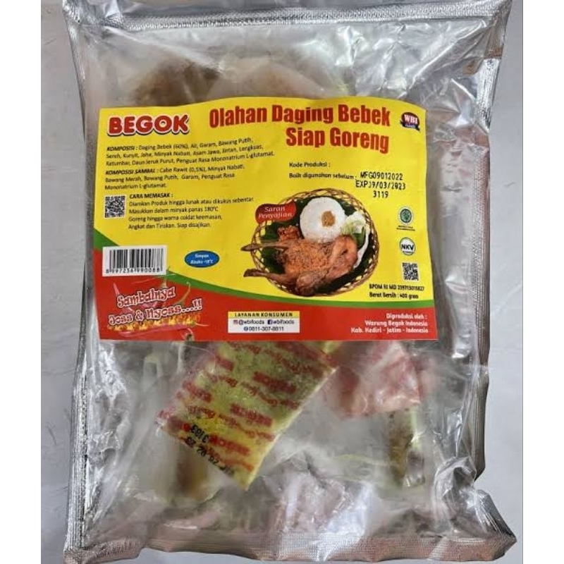 Jual frozen bebek begok siap goreng ready to cook olahan duck asli jawa ...