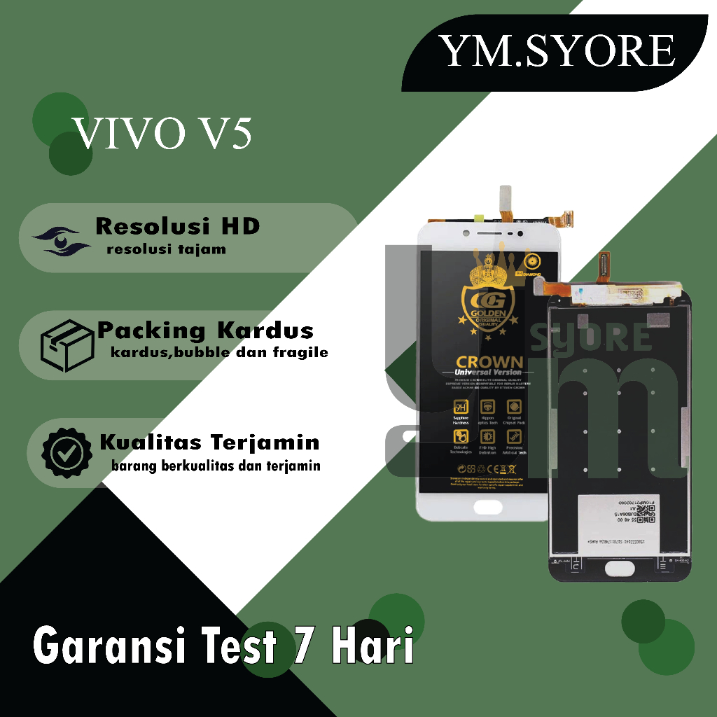 Jual LCD VIVO V5 / V5S / Y67 /1612 TOUCHSCREEN FULLSET COMPLETE ...