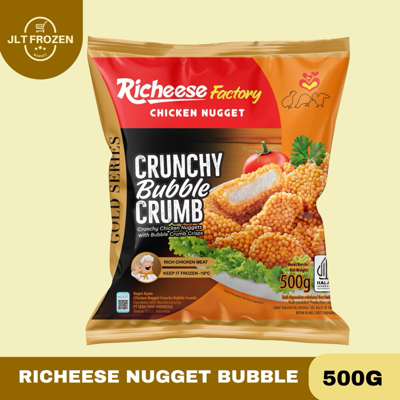 Jual Richeese Chicken Nugget Crunchy Bubble Crumb / Naget Ayam Richeese ...
