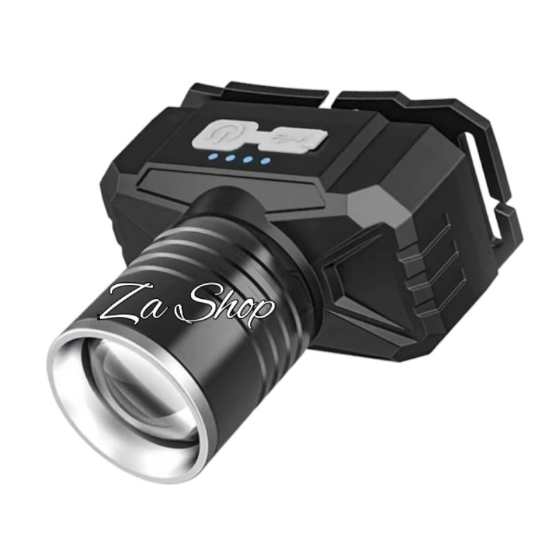 Jual Senter Kepala Zoom Laser LUBY Jarak Jauh LED 3 Mode Cahaya | Shopee Indonesia