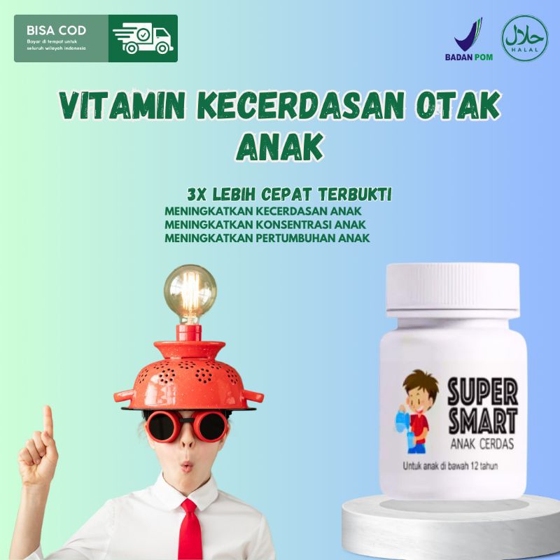 Jual Super Smart Vitamin Kecerdasan Otak Anak -Vitamin Anak Terbaik ...