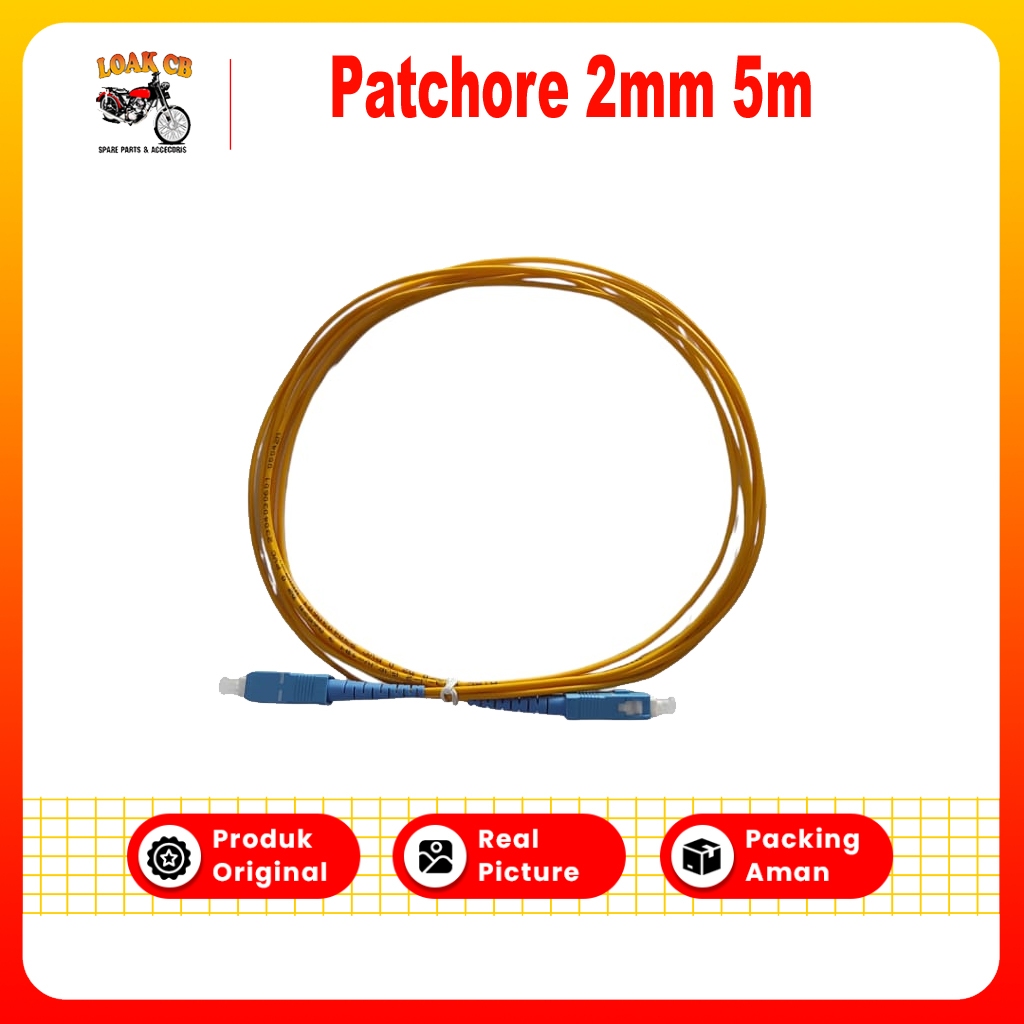 Jual Patchcord Patchcore Patch Core SC UPC Diameter 2mm Panjang 3m 5m ...