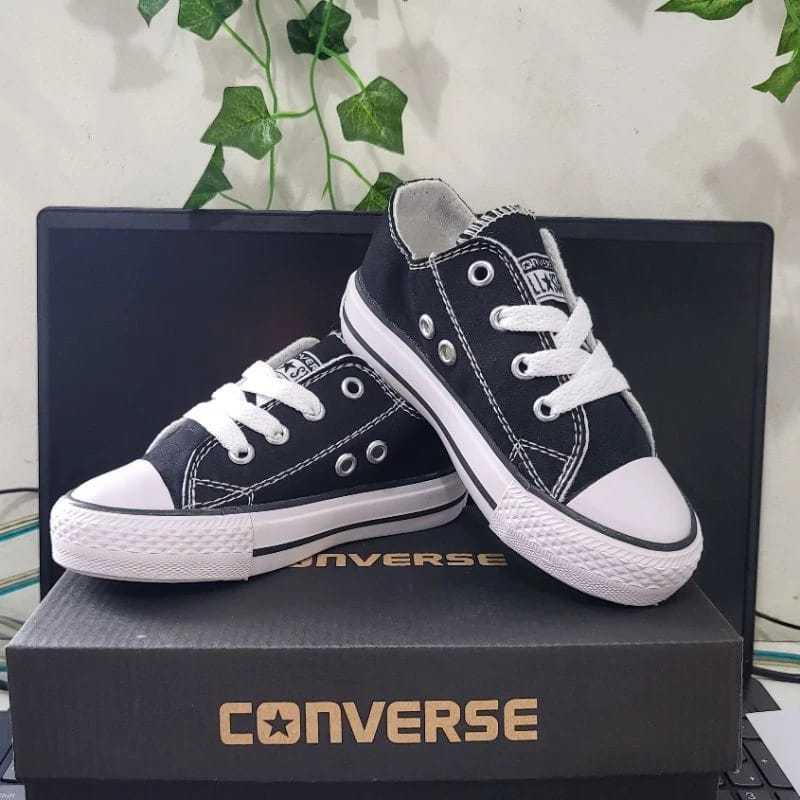 Jual DISKON Sepatu Anak Converse All Star Hitam Sepatu Sekolah TK SD ...