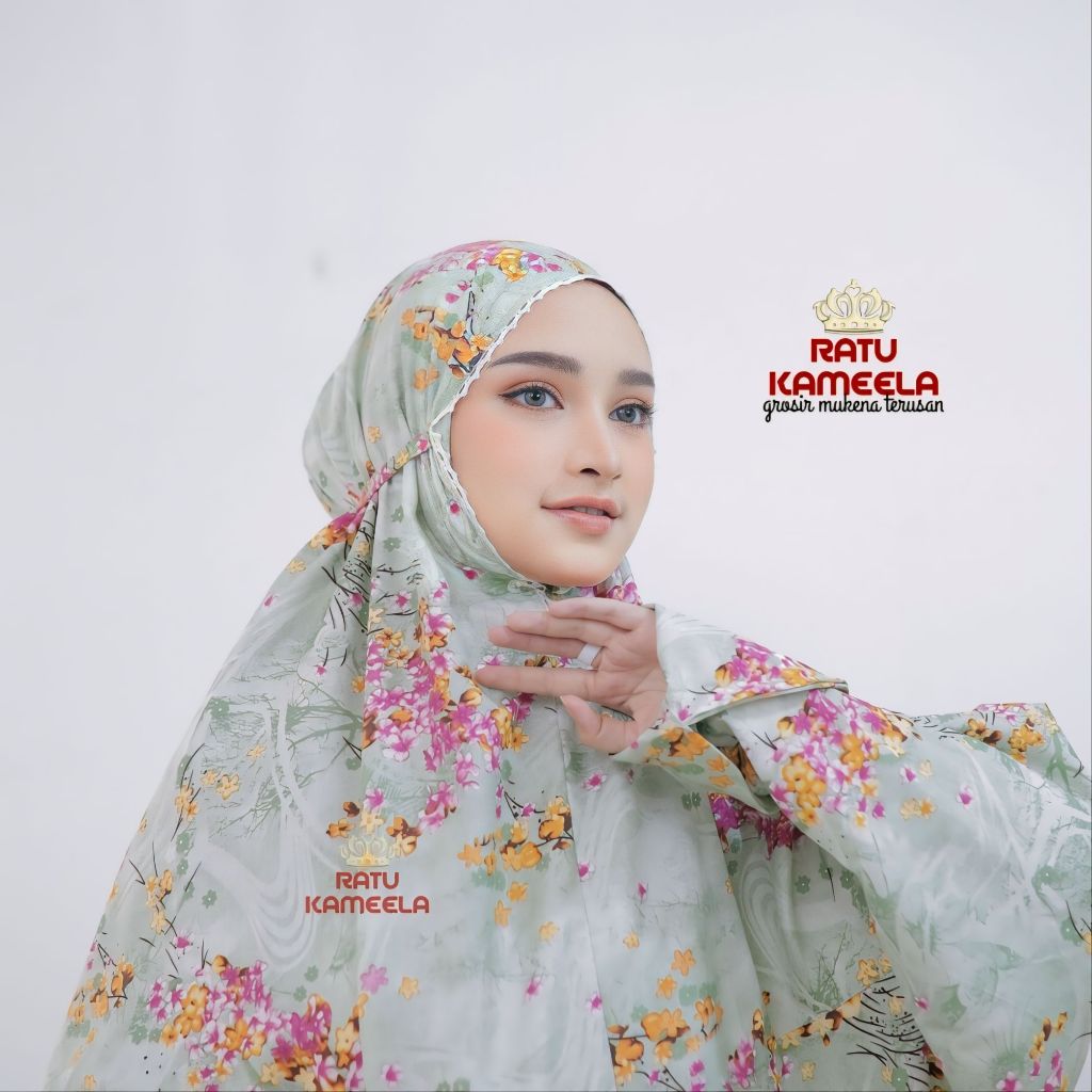 Jual RATU KAMEELA - Mukena Terusan Dewasa Terbaru Katun Premium Ghania ...