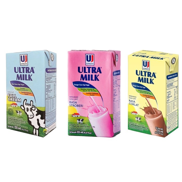 Jual SUSU ULTRA 125 Ml Isi 40 pcs per karton | Shopee Indonesia