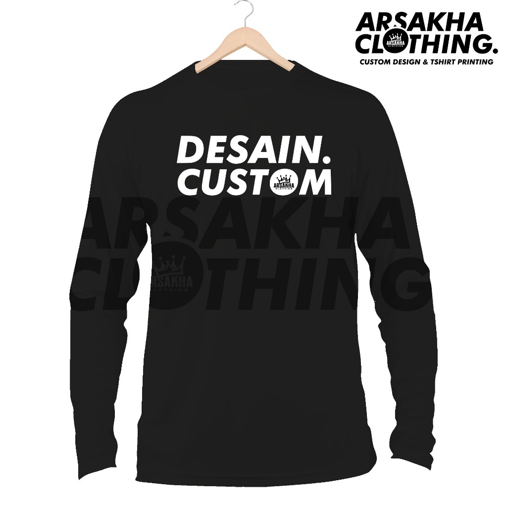 Jual Kaos Lengan Panjang 65K Custom Desain Suka Suka Distro Cotton ...