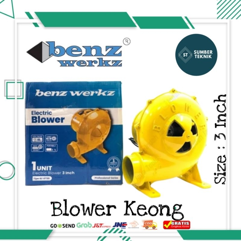 Jual BENZ WERKZ Mesin Blower Keong Listrik Electric Blower Angin 3 Inch ...