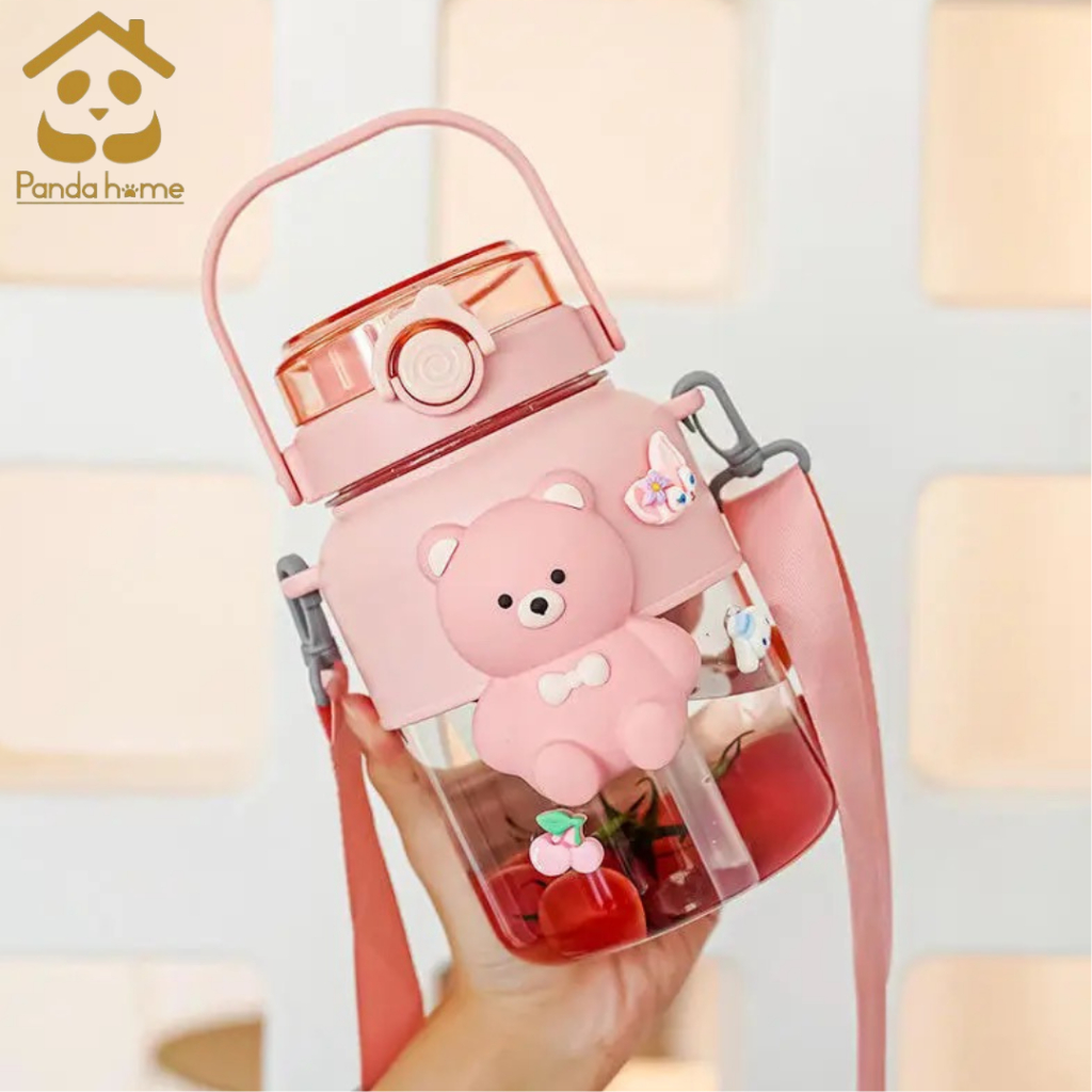 Jual Panda Home Botol Kids Bear Premium 1100ML BPA FREE Dengan Sedotan ...