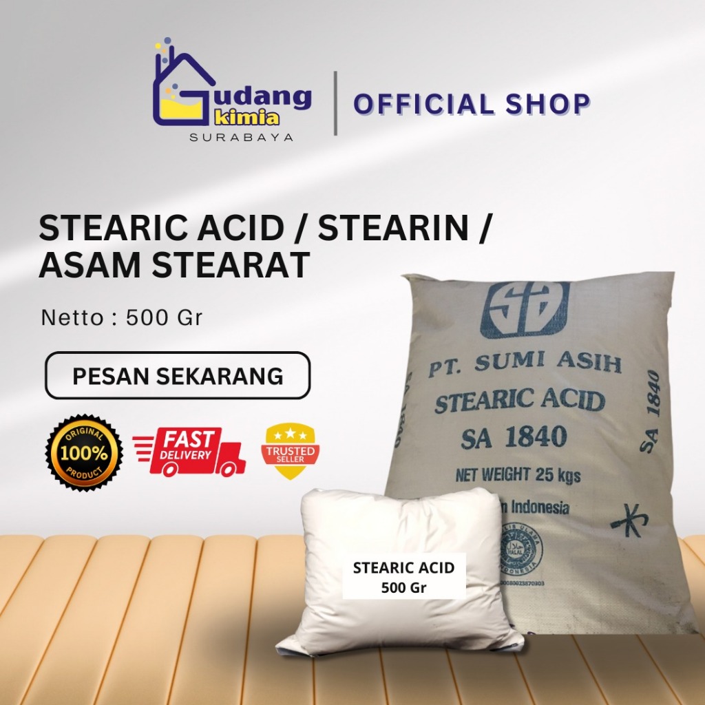 Jual Stearic / Asam Stearat / Stearin Bahan Lilin 500 Gram | Shopee Indonesia