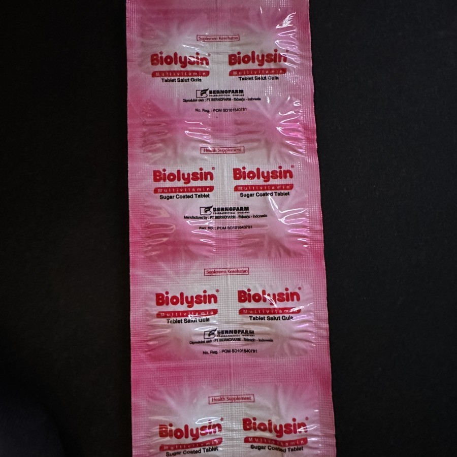 Jual Biolysin Multivitamin Tablet 1 Lembar | Shopee Indonesia