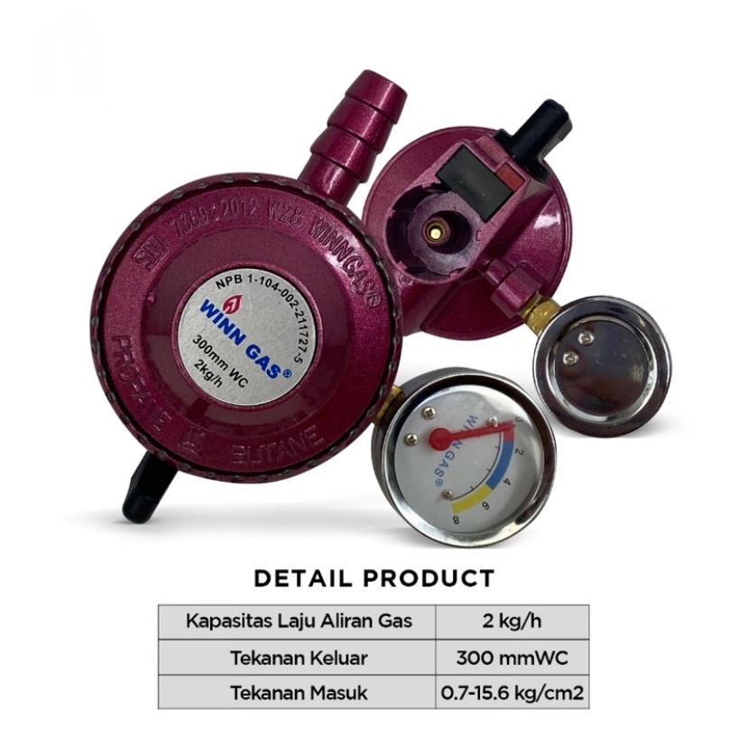 Jual REGULATOR KOMPOR GAS METER / WINN GAS W 28 M REGULATOR TEKANAN ...