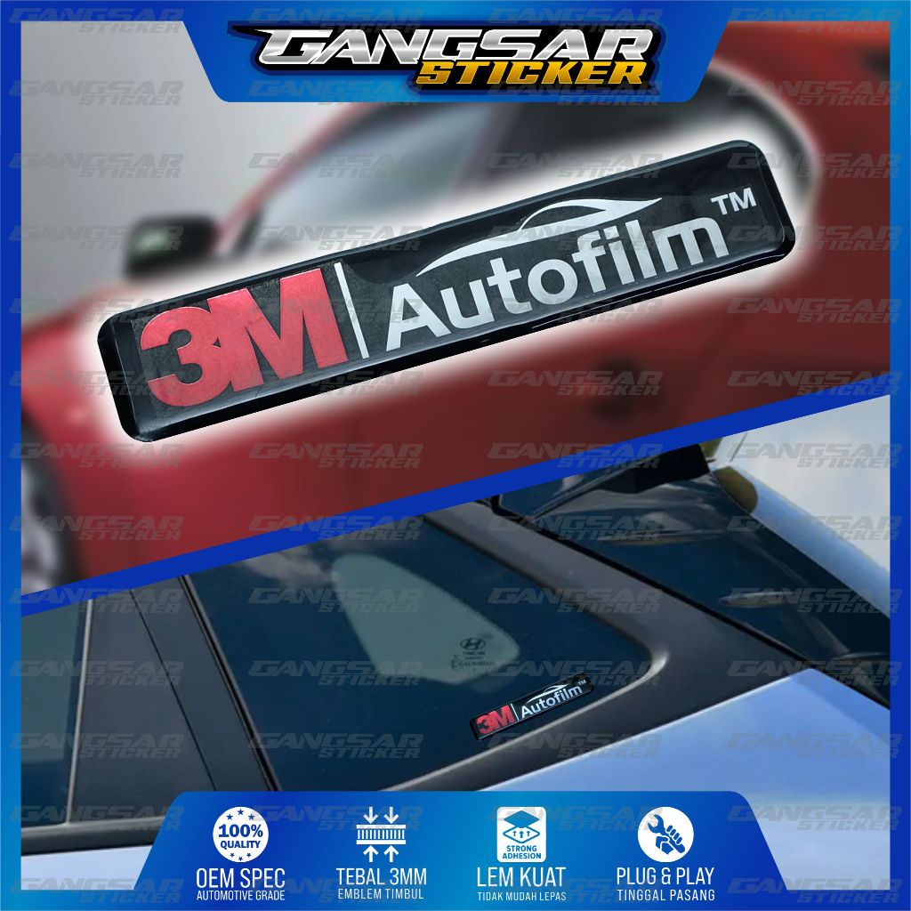 Jual Emblem Kaca Film 3M Autofilm / Stiker logo 3M Autofilm / Stiker ...