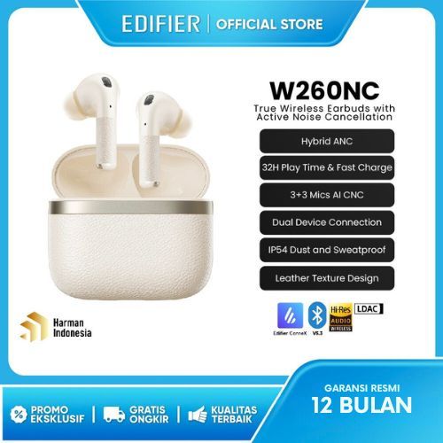 Jual EDIFIER W260NC True Wireless Earbuds with Active Noise ...