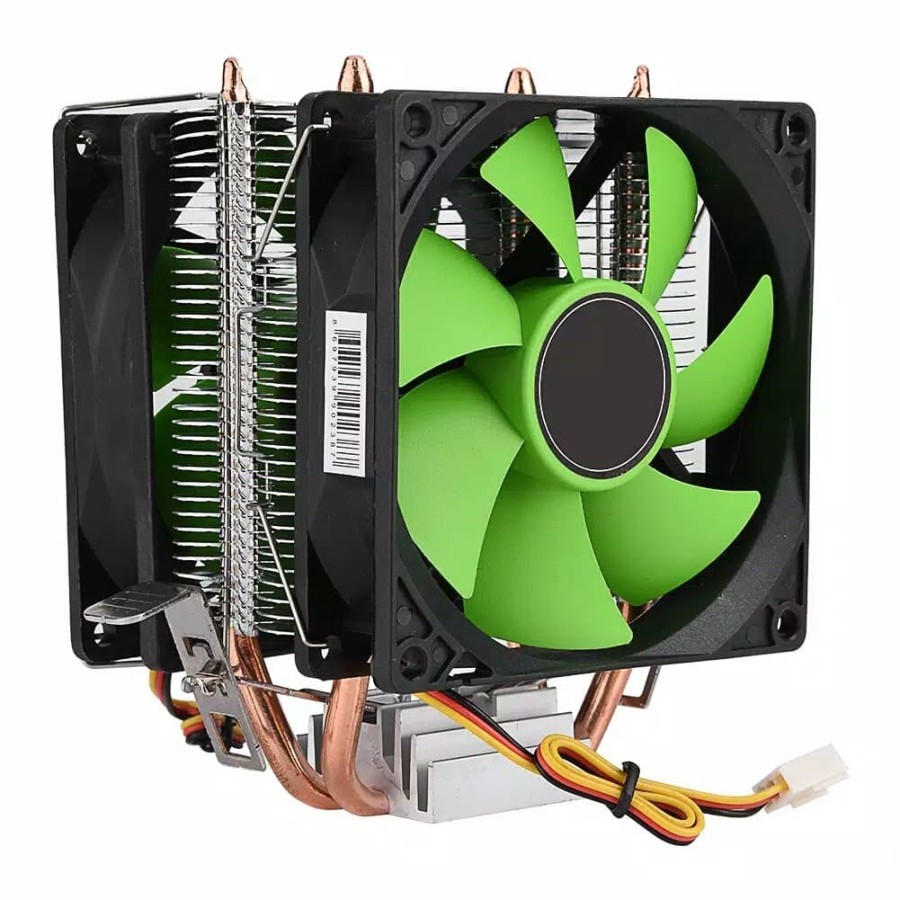 Jual Pendingin CPU Cooler Cooling Intel AMD double fan Radiator Bracket ...