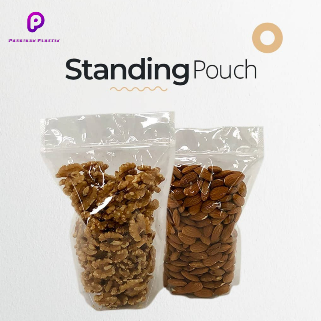 Jual Plastik Standing Pouch snack / Plastik Klip Bening Berdiri Tebal ...