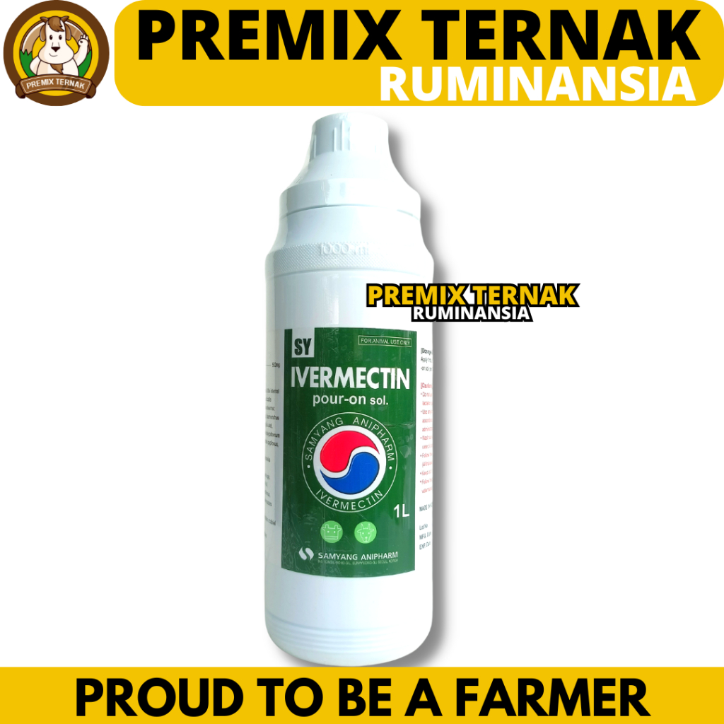 Jual IVERMEC TIN POUR ON 0,5 % 1 LITER SAMYANG - LIKE DUFAMEC POUR ON 0 ...
