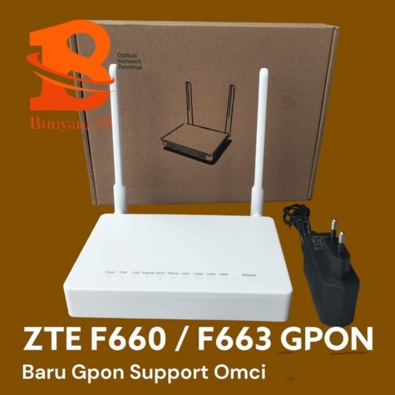 Jual ONT ONU MODEM ROUTER ZTE F660 F663 V8 GPON BARU | Shopee Indonesia