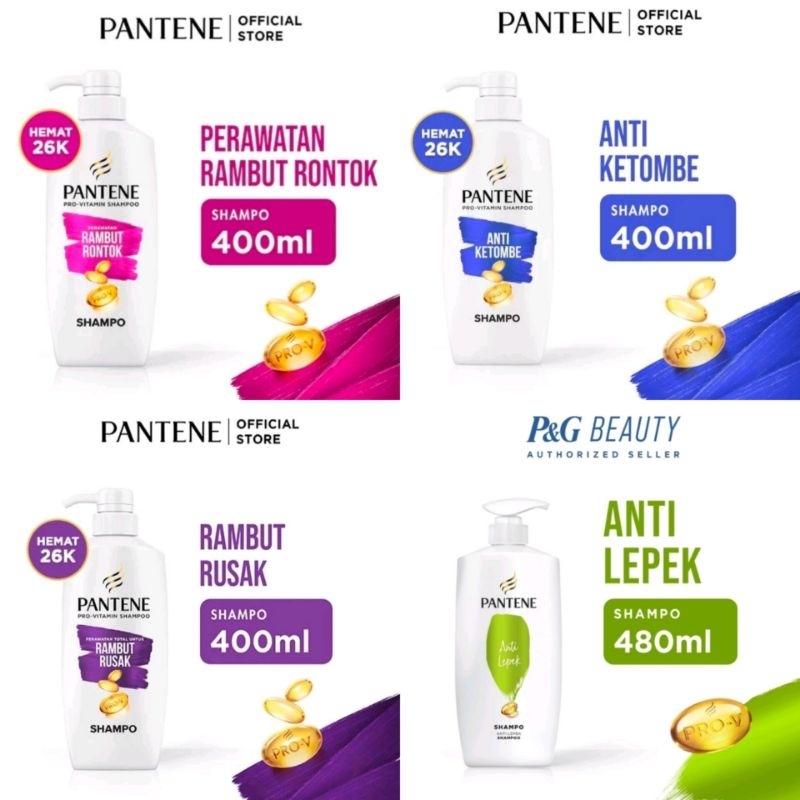 Jual Pantene Shampo Pump 400ml | Shopee Indonesia
