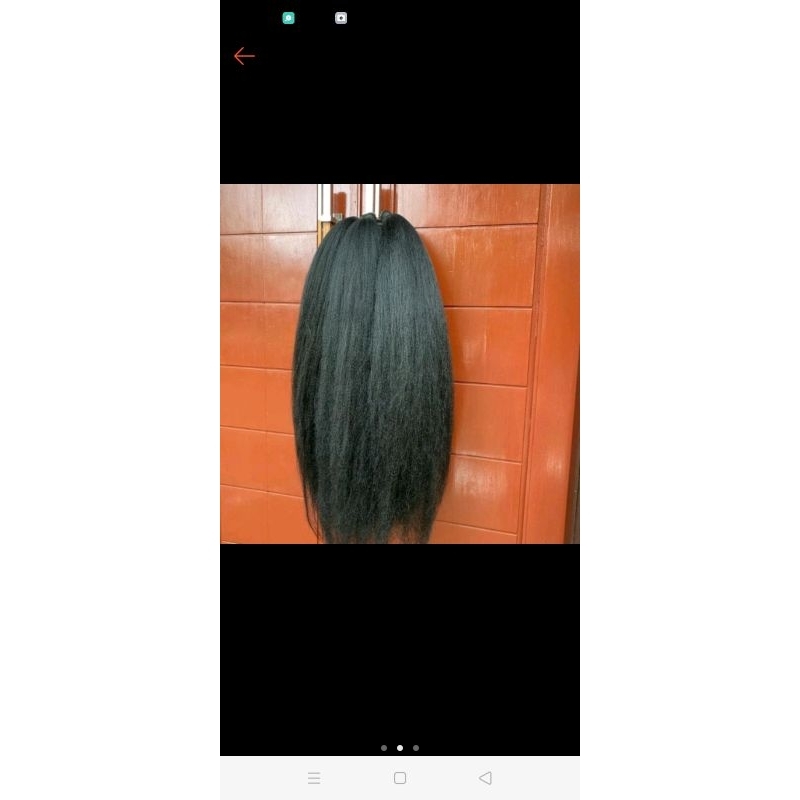 Jual rambut Cemara hitam polos panjang 70cm+ harga 1/pcs | Shopee Indonesia
