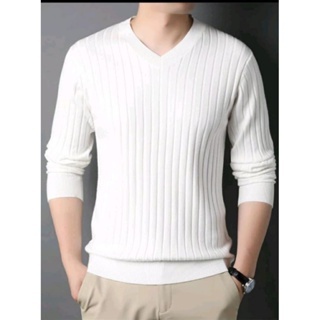Jual Sweater Rajut Pria Motif Garis Jalur Besar Bisa Custom 100% Cotton ...