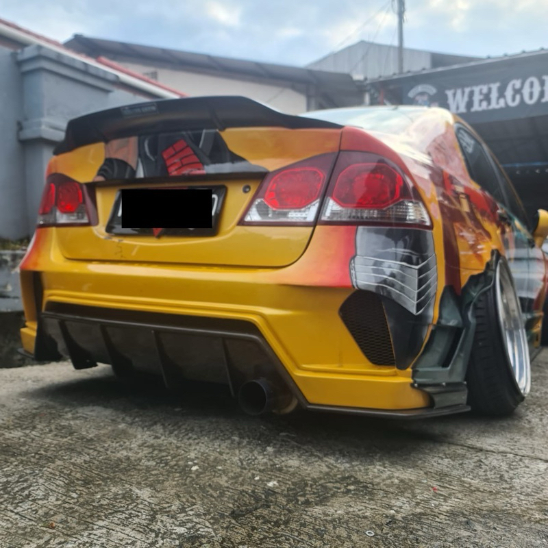 Jual Ducktail Spoiler Renntech Honda Civic FD1 FD2 (2006-2011) Import ...