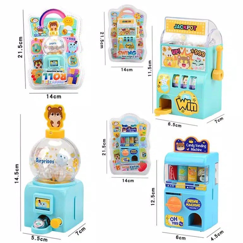 Jual VIRAL WY Mini Vending Machine Mini Candy Bar Machine Mini Jackpot ...