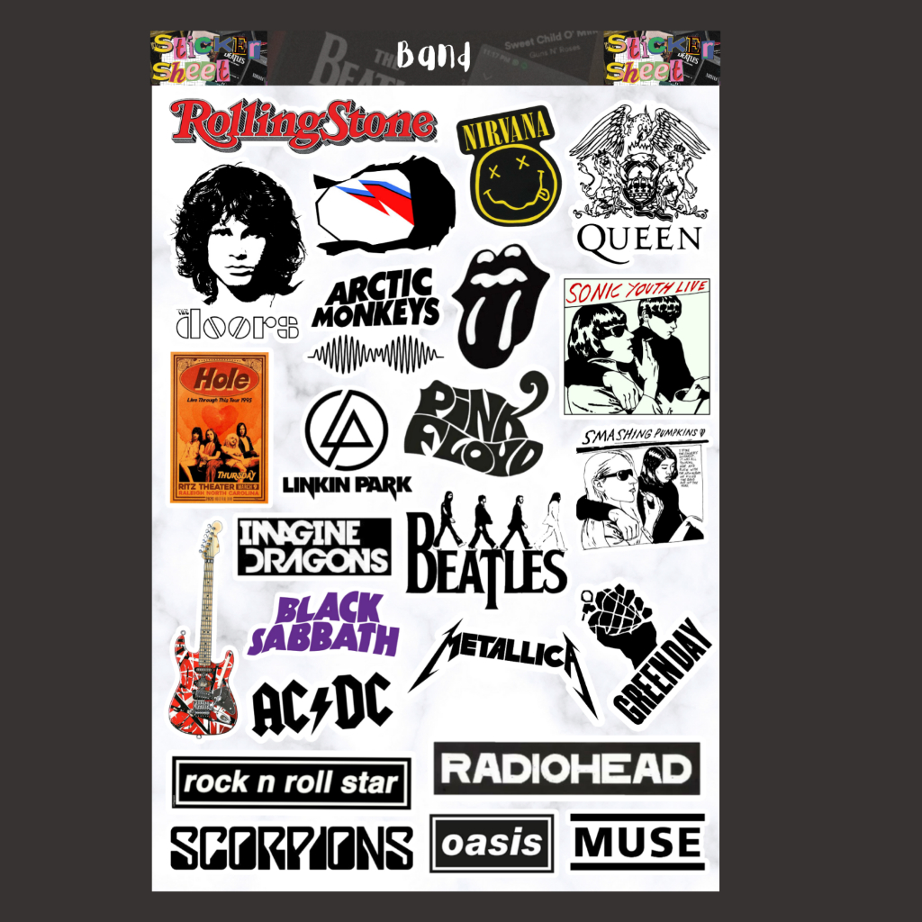 Jual Band Sticker Sheet | Shopee Indonesia