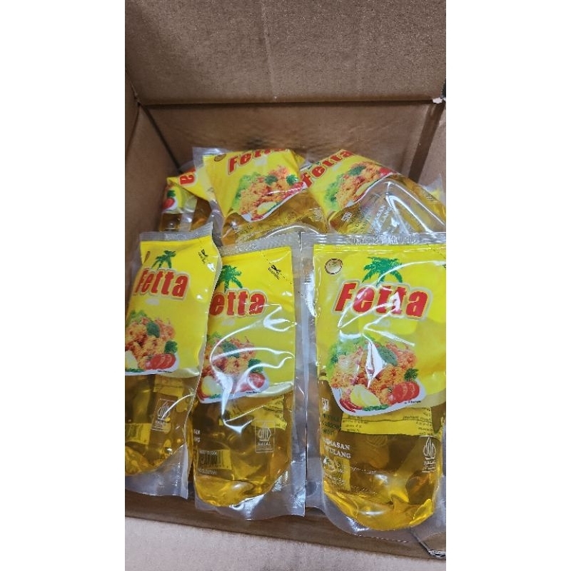 Jual Minyak Goreng Jujur dan Fetta 400ML Per Dus Isi 24 Pouch (wajib co ...