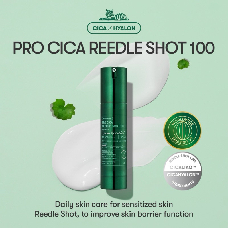 Jual [READY] VT COSMETICS CICA REEDLE SHOT ESSENCE 50 100 300 700 1000 COLLAGEN VITA LIGHT RETI ...