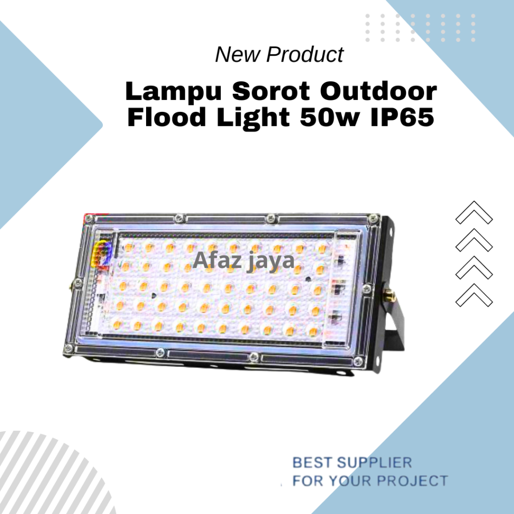 Jual LAMPU SOROT 50W FLOOD LIGHT SOROT TEMBAK OUTDOOR IP65 LAMPU LED WATERPROOF | Shopee Indonesia
