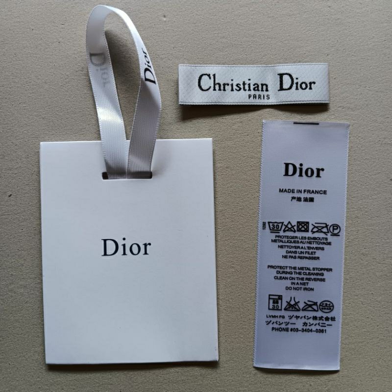 Jual TAGLABEL CHRISTIAN DIOR PARIS 1:1 fullset woven washing hangtag ...