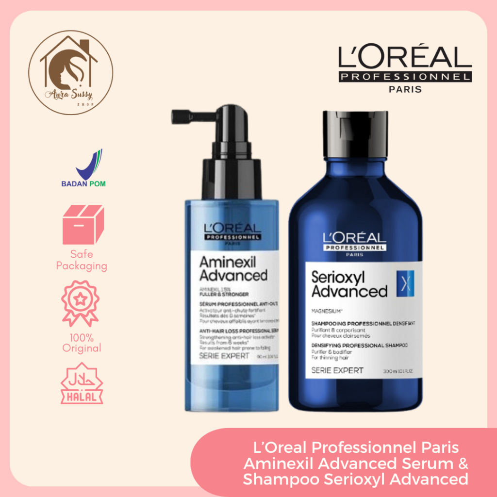 Jual L'Oreal Professionnel Serioxyl Advanced Shampoo 300ml | Aminexil ...