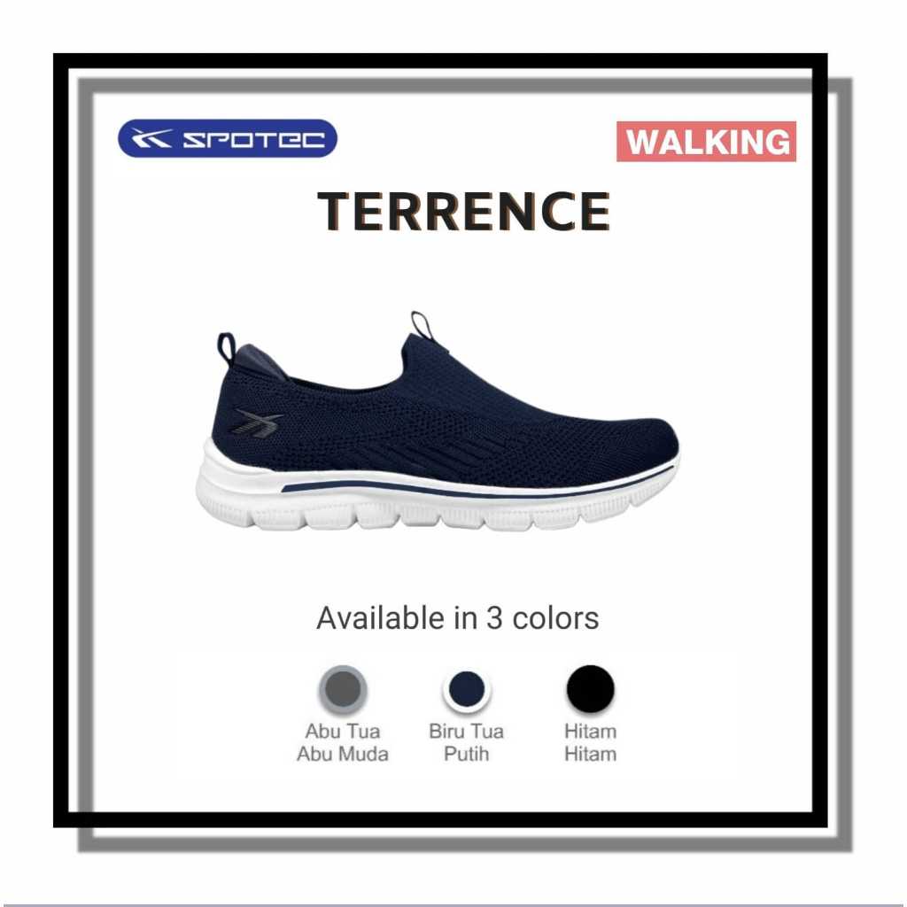 Jual SPOTEC Sepatu WALKING TERRENCE Warna Biru Tua - Putih | Shopee ...