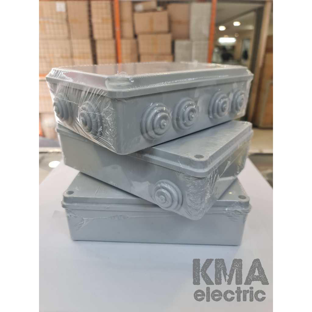 Jual junction box / duradus MG 220x150x70 polos, 2 lubang, 12 lubang ...